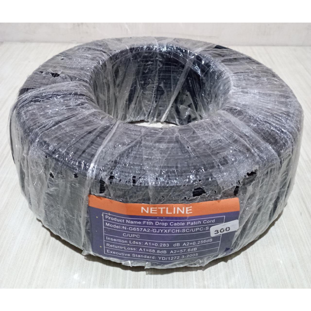Jual Kabel FO Fiber Optic SC-Single Outdoor Netline - 300 Meter ...