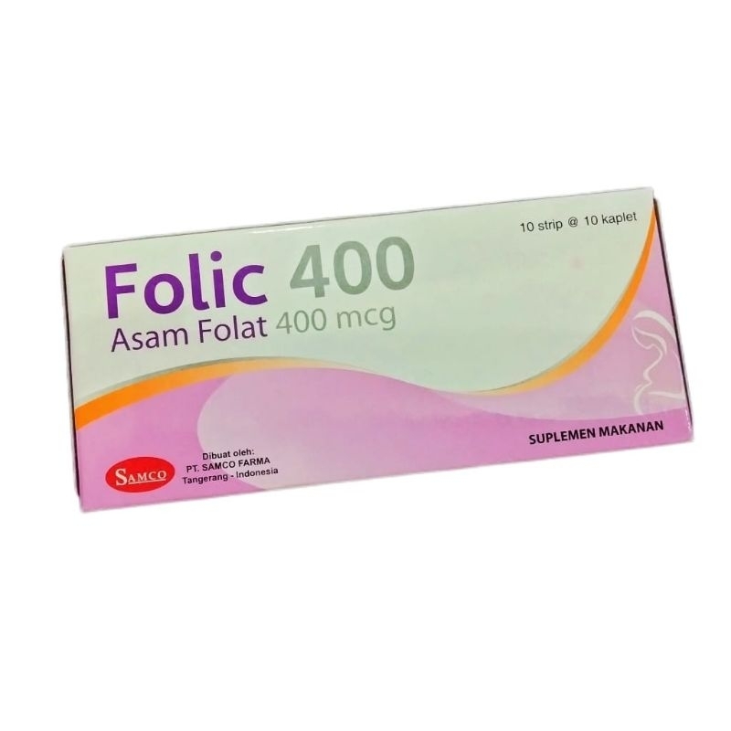 Jual FOLIC 400 - Asam Folat 400mcg (100's /Dus) | Shopee Indonesia