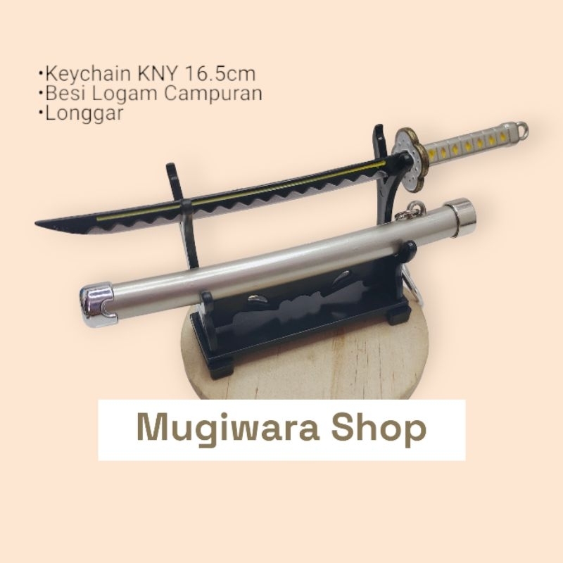 Jual Keychain Nichirin Zenitsu Anime Kimetsu No Yaina Gantungan Kunci ...
