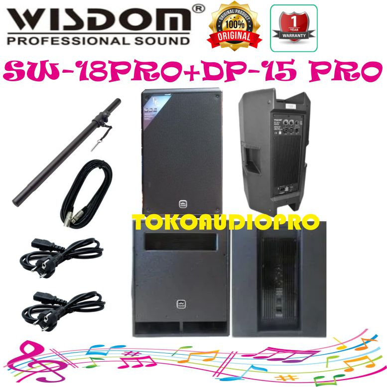 Jual Paket Sound Wisdom Dp15 Pro Dan Sw18 Pro+ Paket Sound System Wisdom | Shopee Indonesia