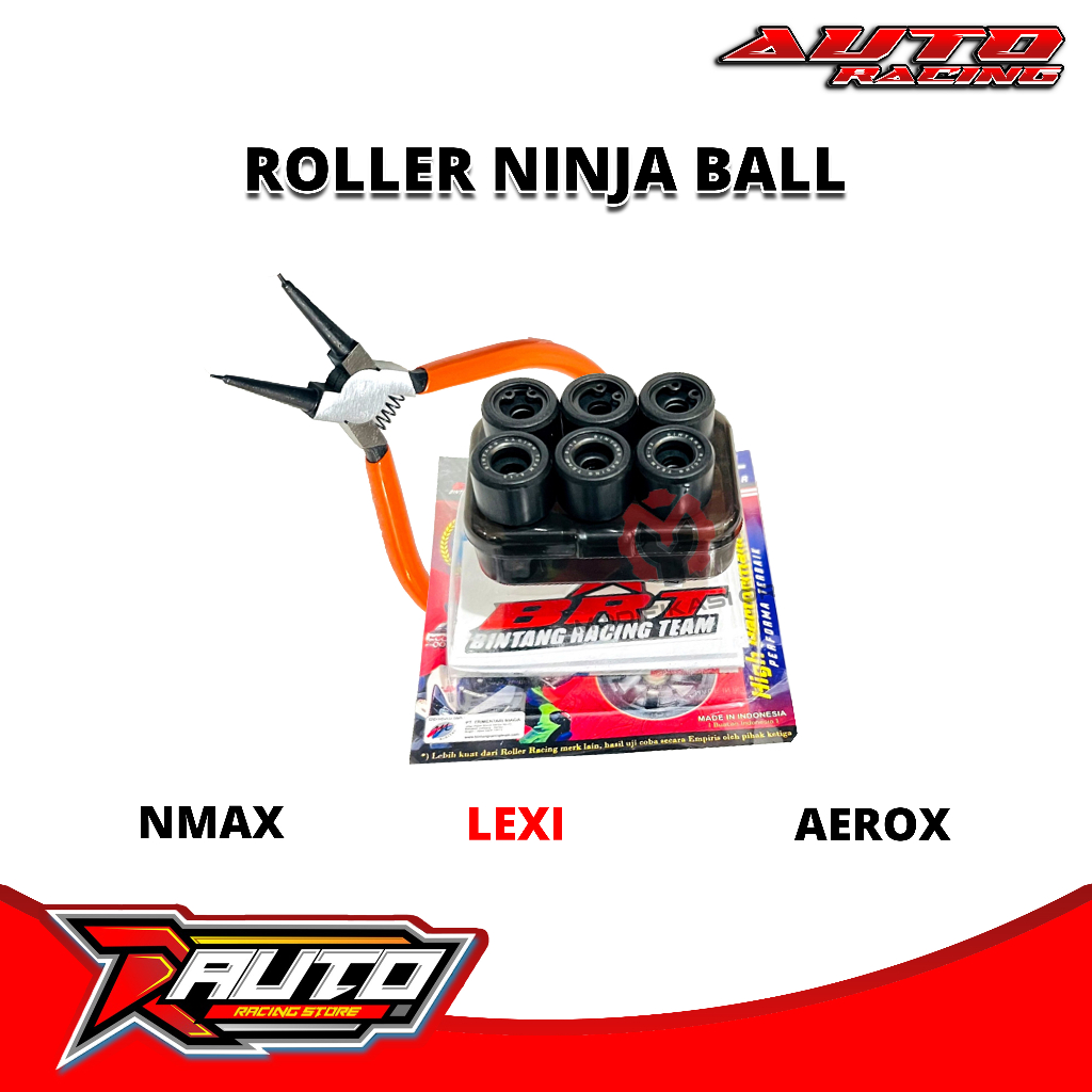 Jual Roller BRT Ninja Ball Nmax Aerox Lexi Roler BRT Ninja Ball ROLLER ...