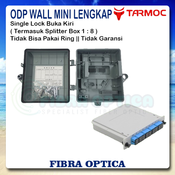 Jual Wall mini ODP + 8 Core SC Splitter Cassete Box | ODP 8 Core ...