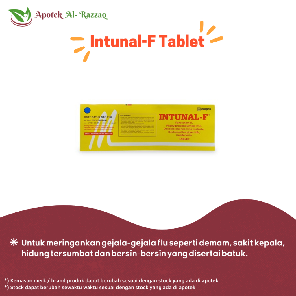 Jual Intunal Forte Strip 10 Tablet - Flu dan Batuk | Shopee Indonesia