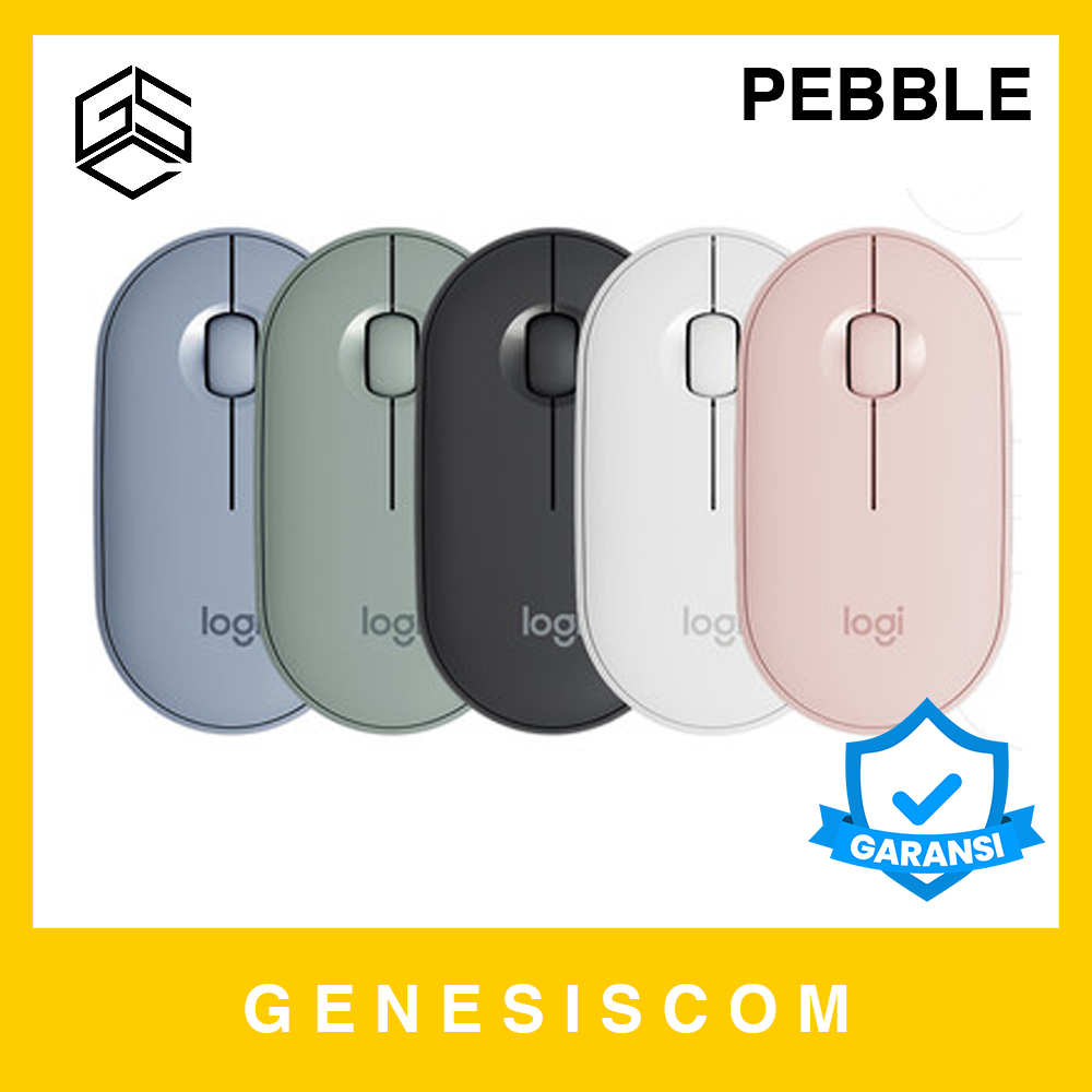 Jual Mouse Wireless LOGITECH PEBBLE M350 Bluetooth + Receiver MacBook Laptop PC Komputer ...