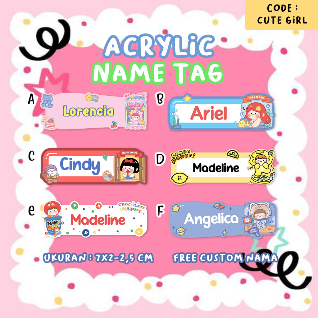 Jual PAPAN NAMA / NAME TAG / NAME TAG AKRILIK /NAME TAG MAGNET | Shopee ...