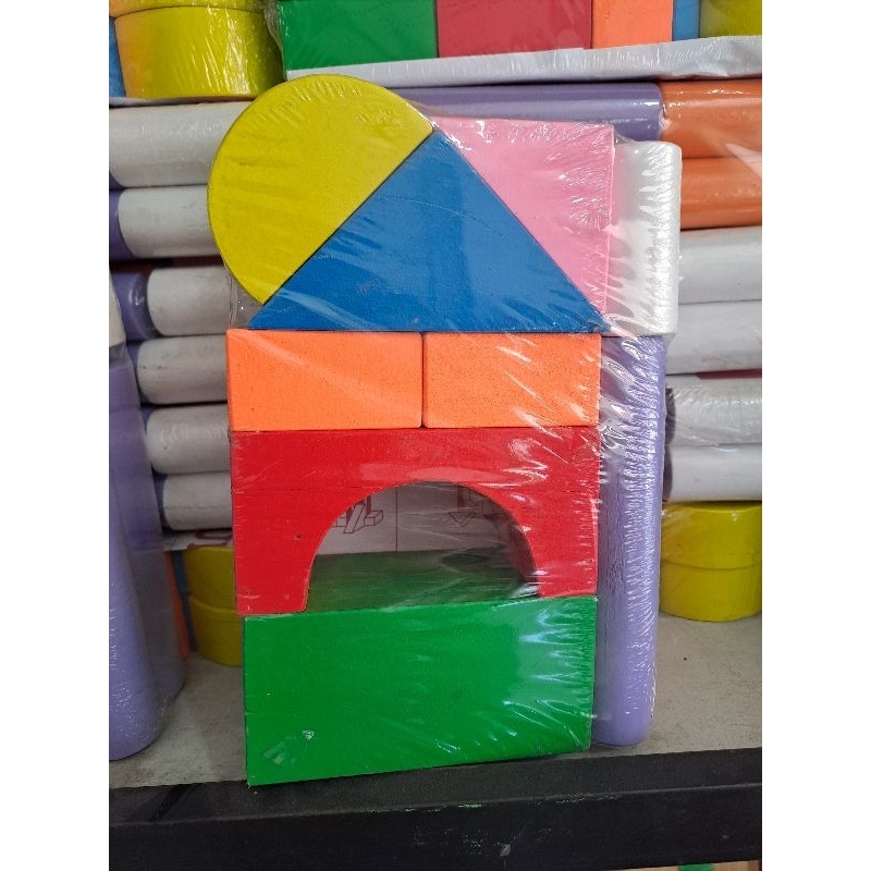 Jual balok bangun mainan edukatif tk dan paud | Shopee Indonesia