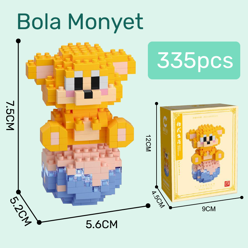 Jual BLOCK CITY NANO BLOCK 12 SHIO SERIES / 12 Chinese Zodiac / BRICKS ...