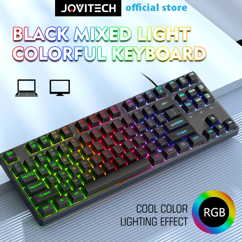 Jual 【COD】Jovitech K87 Gaming Keyboard dan Mouse RGB Set Gaming Mouse ...