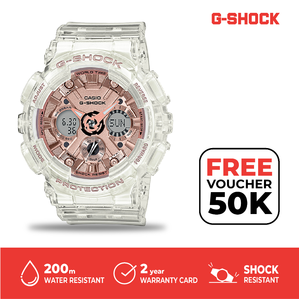 Jual Casio G-Shock Jam Tangan Wanita Analog Digital Original GMA-S120SR ...
