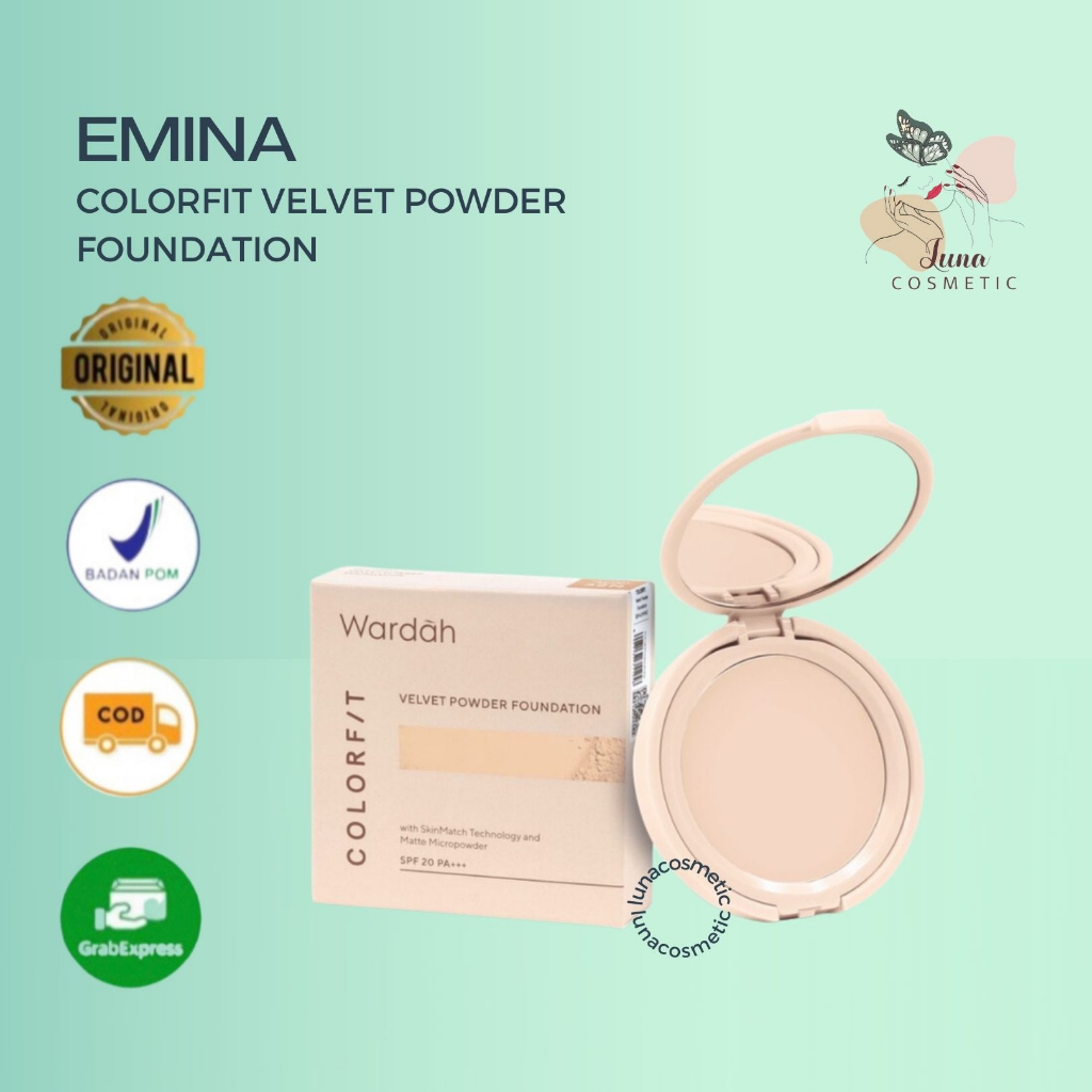 Jual WARDAH COLORFIT VELVET POWDER FOUNDATION | Shopee Indonesia