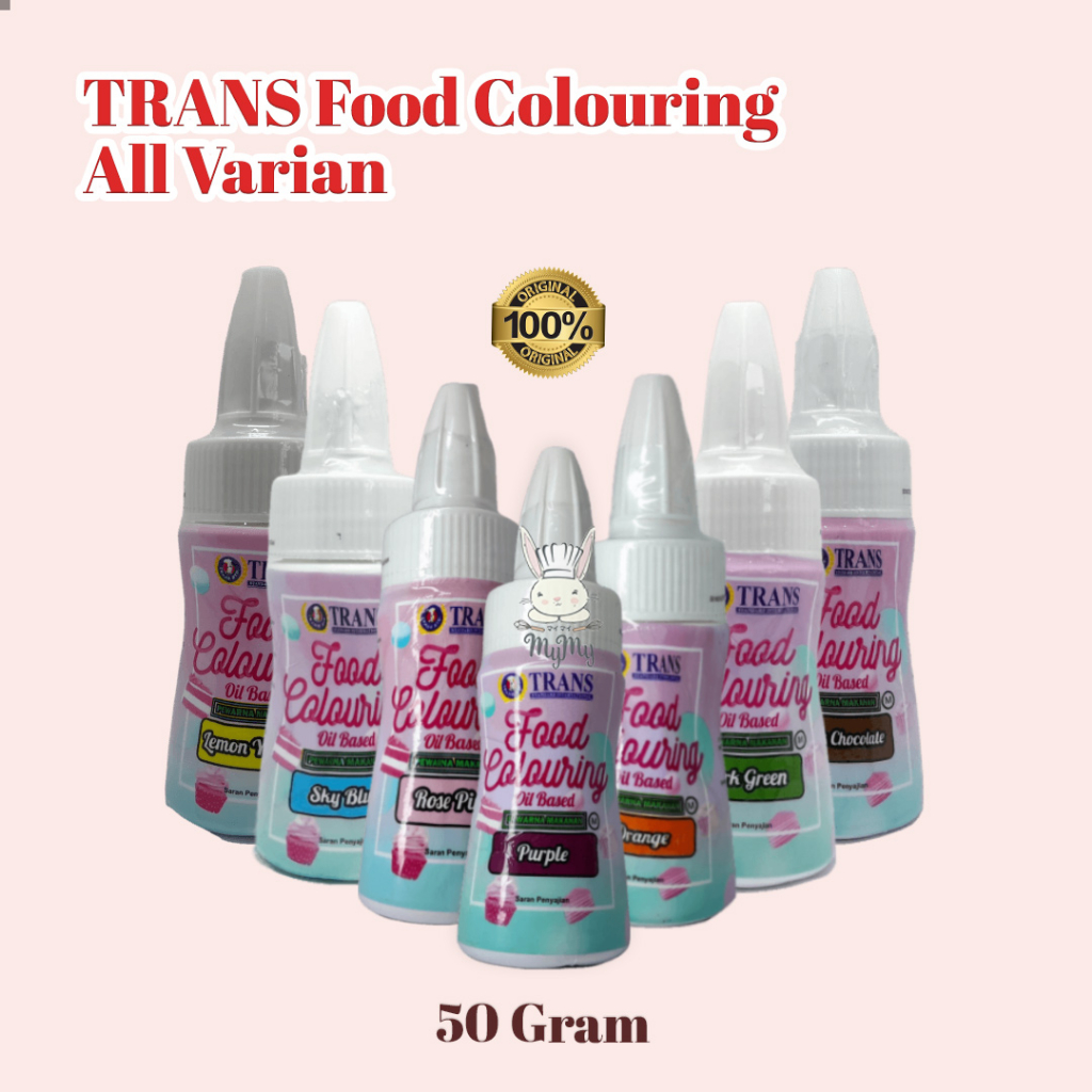 Jual Food Colouring Oil Based / Pewarna Makanan TRANS 50 gr | Shopee ...
