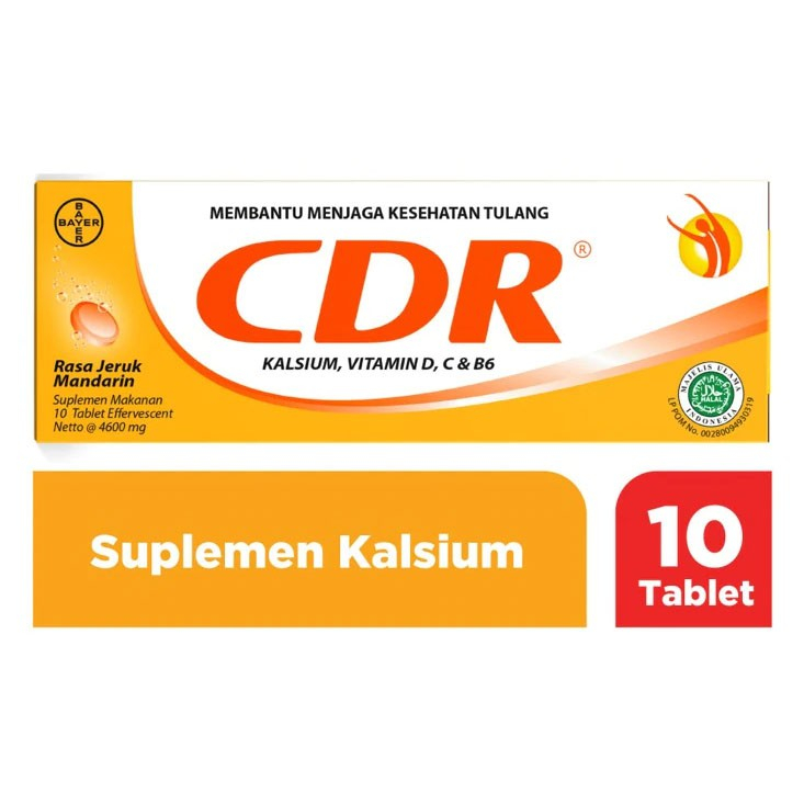 Jual Tablet Vitamin CDR Rasa Jeruk isi 10 | Shopee Indonesia