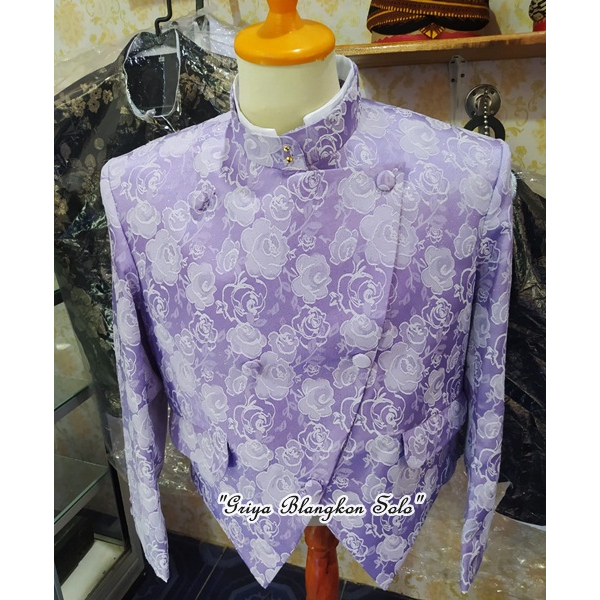 Jual Baju Jas Beskap Solo Motif Batik Kembang | Shopee Indonesia