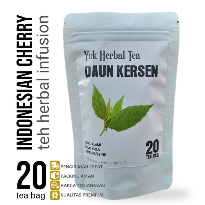 Jual TEH KERSEN / INDONESIAN CHERRY LEAF TEA (20 tea bag) | Shopee ...