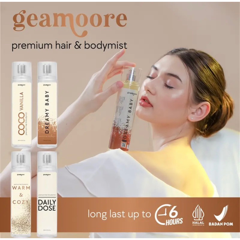 Jual READY Geamoore premium parfume hair & bodymist 275ml bpom original ...