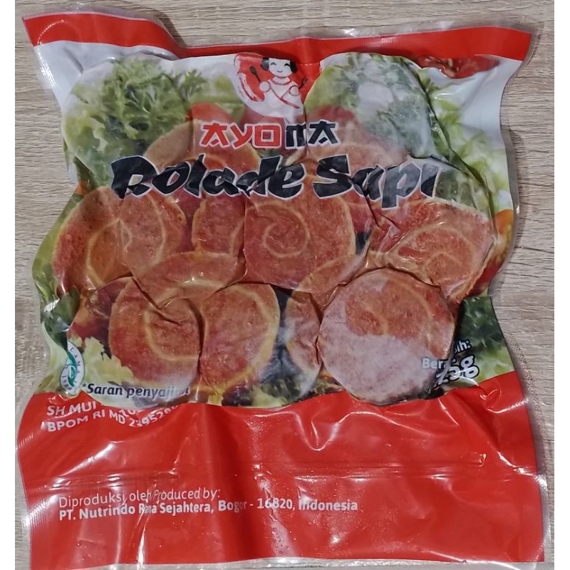 Jual Ayoma Rolade Ayam / Sapi 9pcs 215gr | Shopee Indonesia