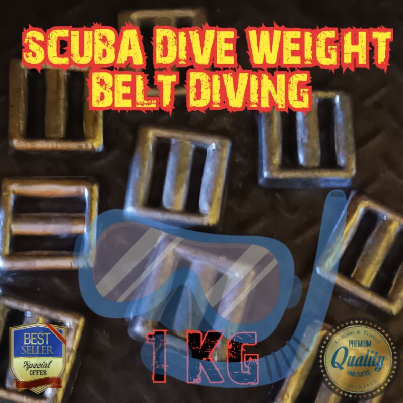 Jual Pemberat Scuba Dive Weight Belt Diving 1Kg | Shopee Indonesia