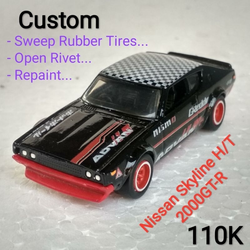 Jual Hot Wheels Nissan Skyline HT 2000 GTR Hakosuka Custom Advan Greddy ...