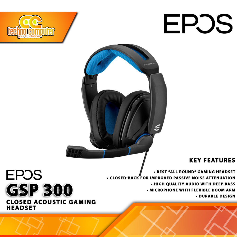 Jual HEADSET EPOS GSP 300 - Closed Acoustic Gaming Headset | Shopee Indonesia