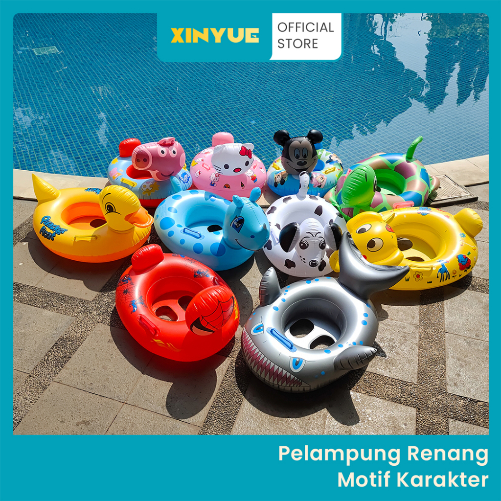 Jual XinYue - Pelampung Renang Duduk Anak Karakter Hewan - Swim Baby ...