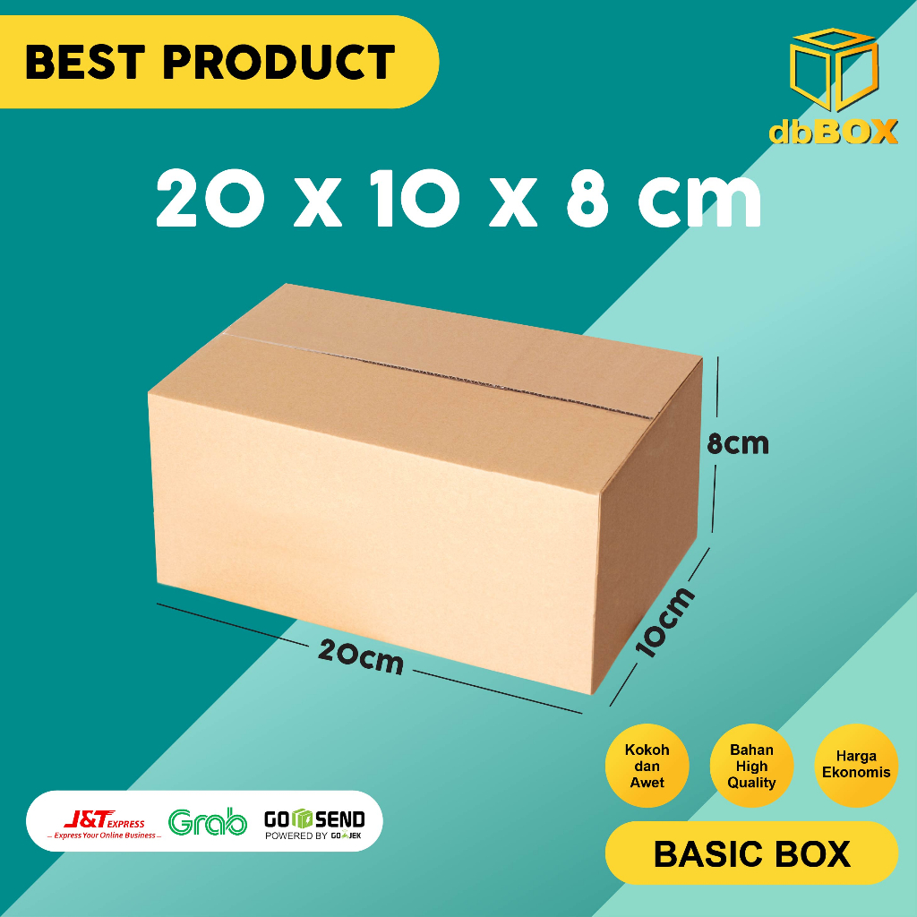 Jual BOX KARDUS 20x10x8 cm DUS PACKING BOX BOX | Shopee Indonesia