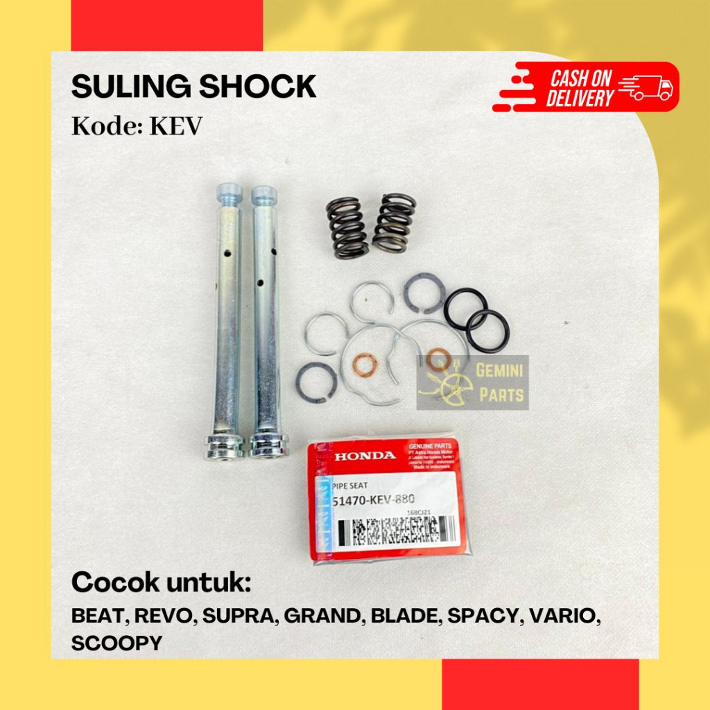 Jual SULING SHOCK DEPAN BEAT FI GRAND SUPRA VARIO 125 VARIO 150 ESP ...