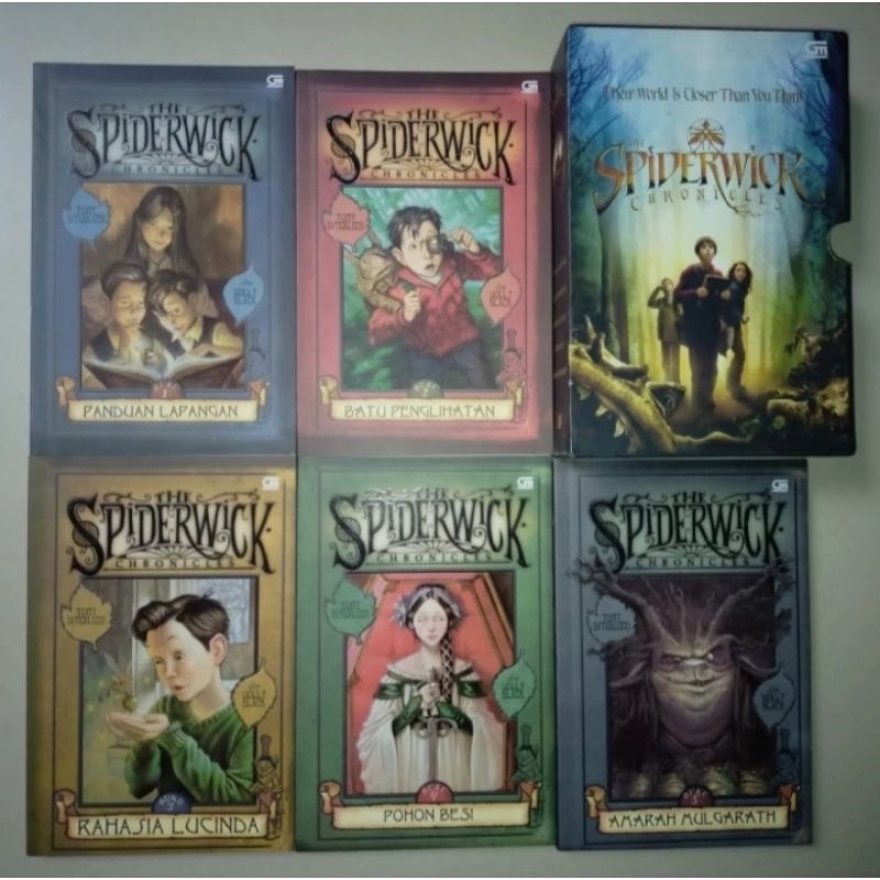 Jual Novel The Spiderwick Chronicles 1 2 3 4 5 lengkap dengan Box ...