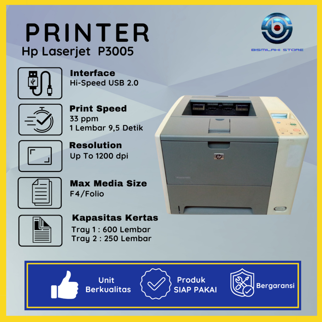 Jual Printer Laser Hp P3005 Toner Full Siap Pakai | Shopee Indonesia