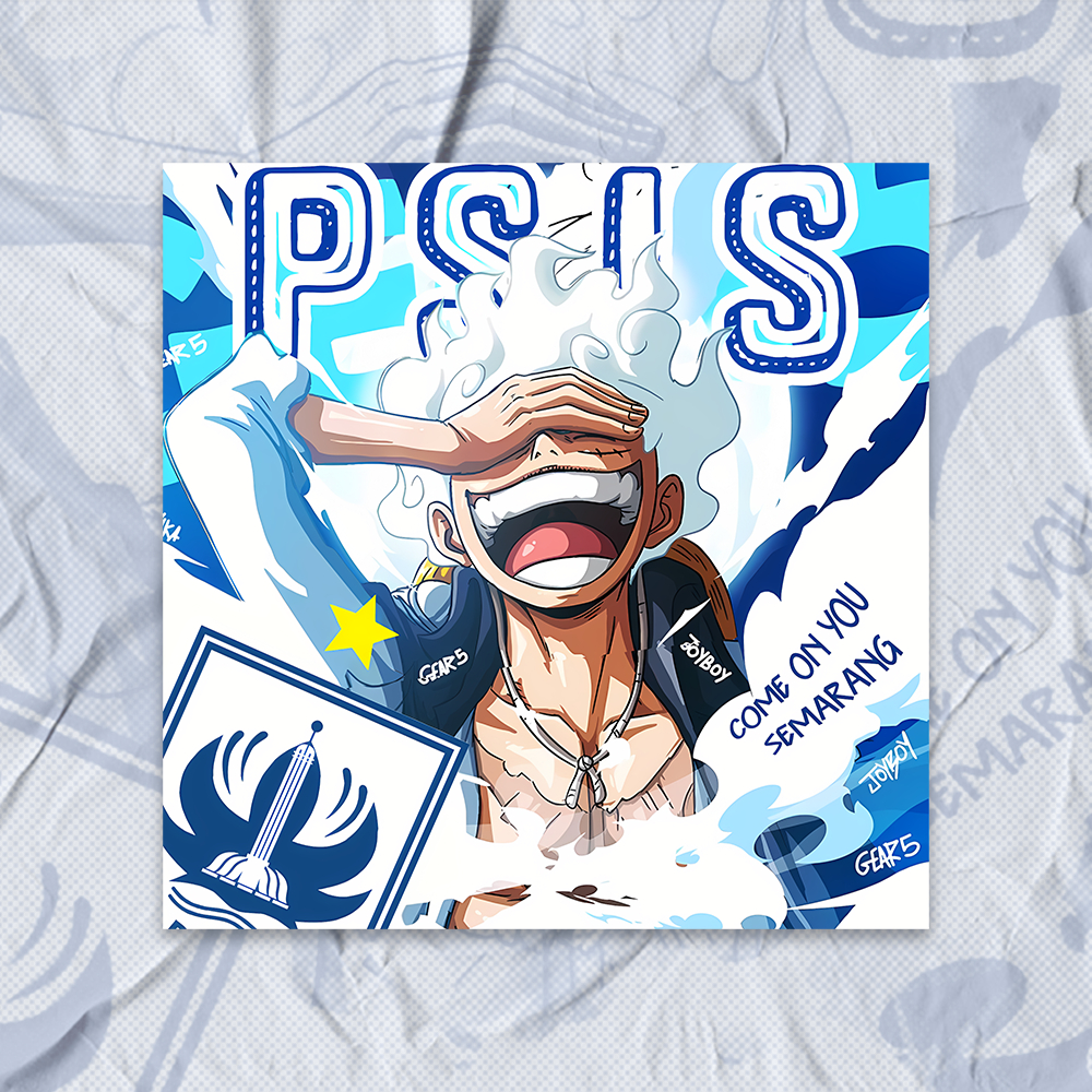 Jual Sticker PSIS Semarang Luffy Gear 5 One Piece Yoh Iso Yoh | Shopee ...