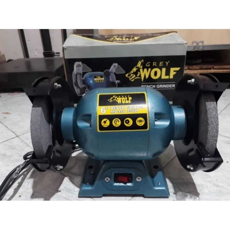 Jual Gerinda Duduk 6 inch GREY WOLF Mesin Gerinda Duduk Inch Bench ...