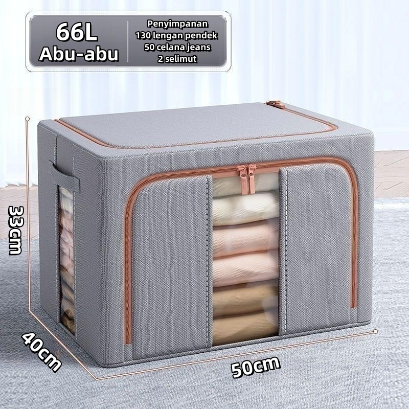 Jual Lipat Storage Box 66L/110L tahan lembab Kotak Penyimpanan Serbaguna Organizer Kotak Mainan ...