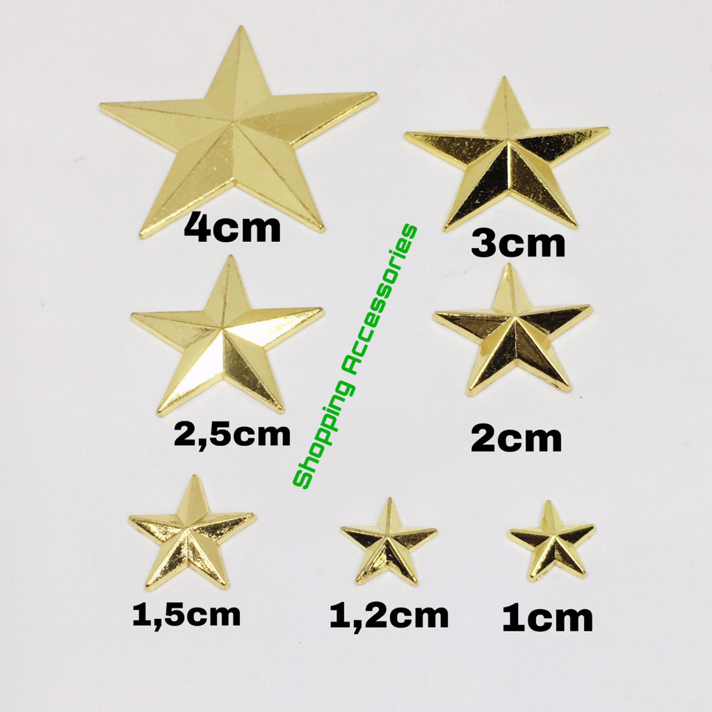 Jual Pin Bintang / Bintang Logam warna Emas | Shopee Indonesia