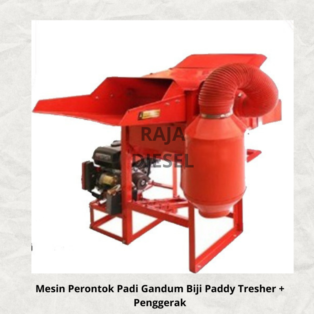 Jual Mesin Perontok Padi Gandum Biji Paddy Tresher + Penggerak Terbaik ...