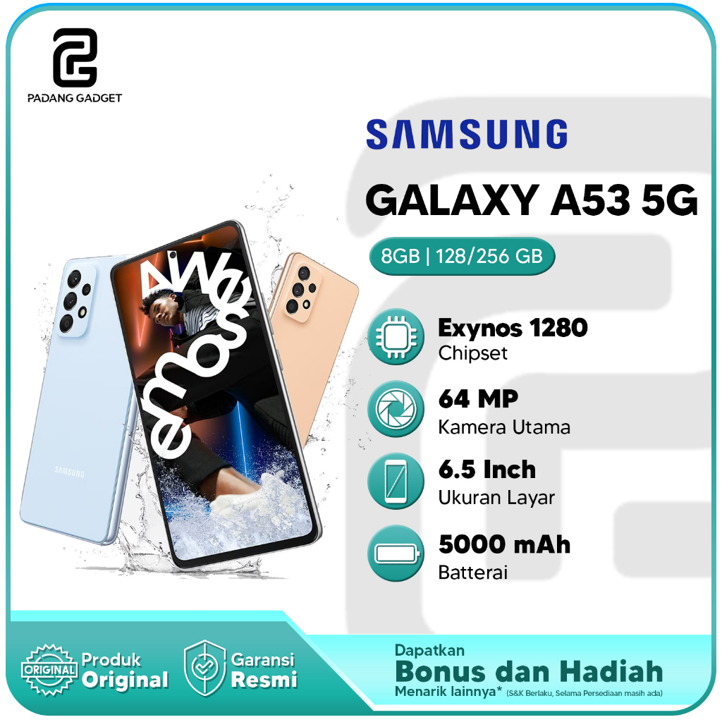 Jual Samsung Galaxy A53 5G [8/128 8/256] HP Smartphone Android Garansi ...