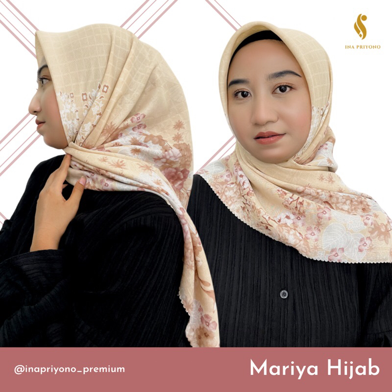 Jual MARIYA HIJAB MOTIF 23 BY INA PRIYONO / SEGI EMPAT MOTIF / SEGI ...