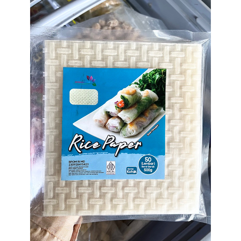 Jual Rice paper / kulit lumpia / kulit lumpia bentuk kotak / rice paper ...
