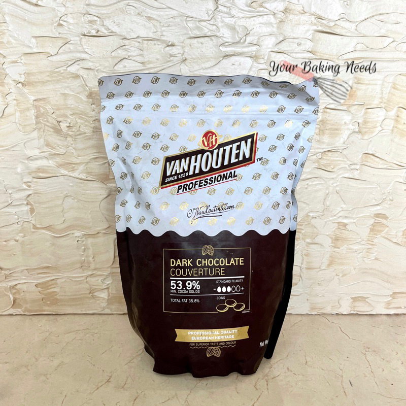 Jual Van Houten VHP Dark Chocolate Couverture 53,9% [100/250g] | Shopee ...