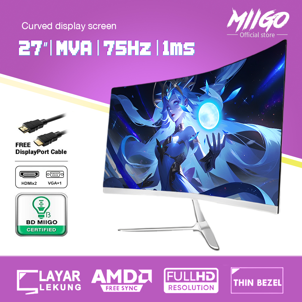 Jual MIIGO- Monitor 27 Inci , Tampilan Tanpa Batas , Monitor Gaming ...
