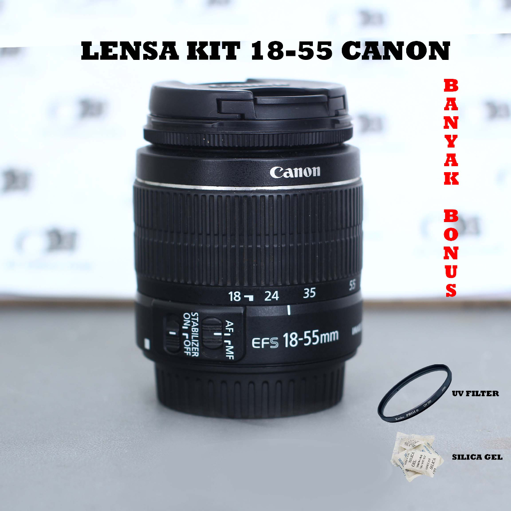Jual LENSA KIT 18-55MM IS CANON COPOTAN DSLR CANON | Shopee Indonesia