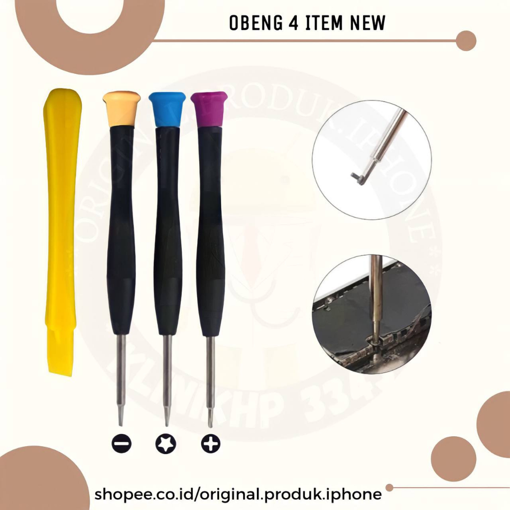 Jual OBENG SET 4 ITEM NEW ORIGINAL 100% | Shopee Indonesia
