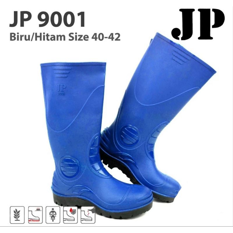 Jual SEPATU BOOTS TINGGI JP 9001 - SEPATU BOOT PVC | Shopee Indonesia