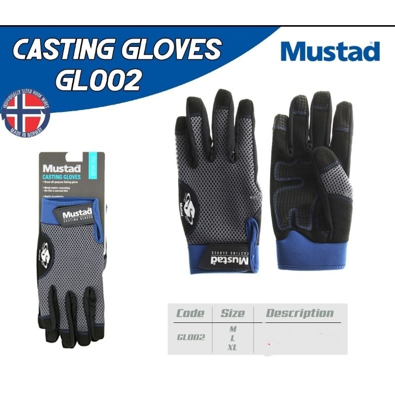 Jual Sarung Tangan Mancing Mustad Casting Gloves GL002 | Shopee Indonesia