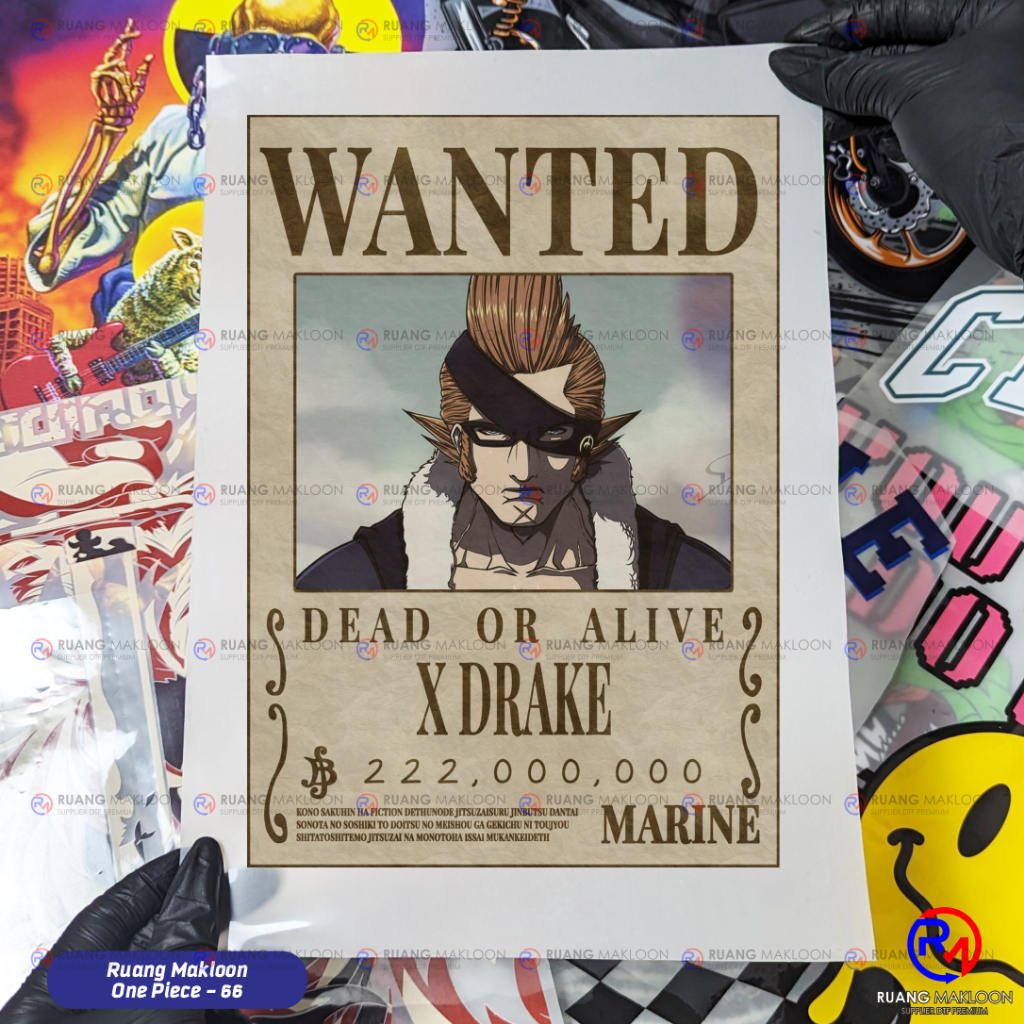 Jual Sablon Setrika Sablon DTF Satuan A4 Anime One Piece 02 - SIAP ...