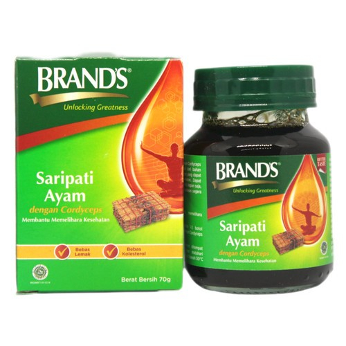 Jual BRANDS SARIPATI AYAM CORSYCEPS PER BOTOL 70 GR | Shopee Indonesia
