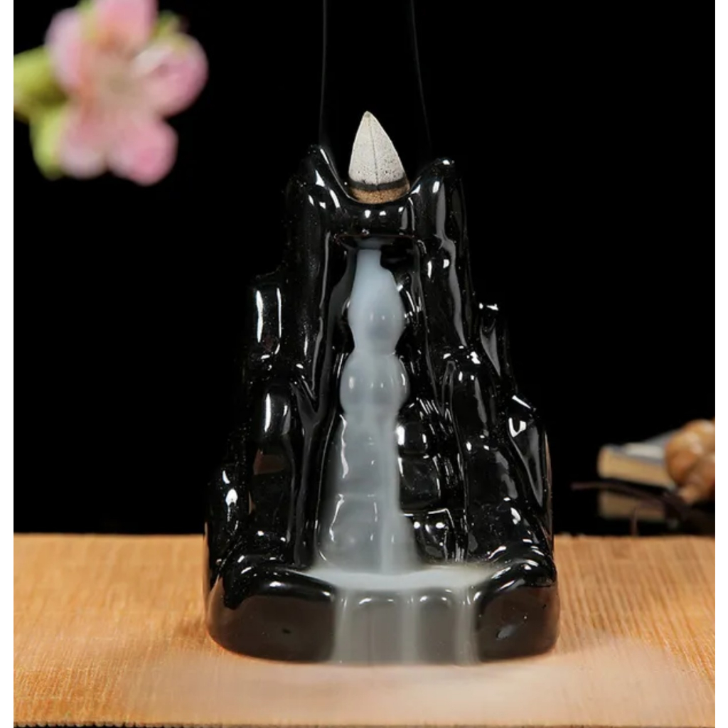 Jual Nomaid.id - Dekorasi Dupa Miniatur Gunung Air Terjun dan Daun ...