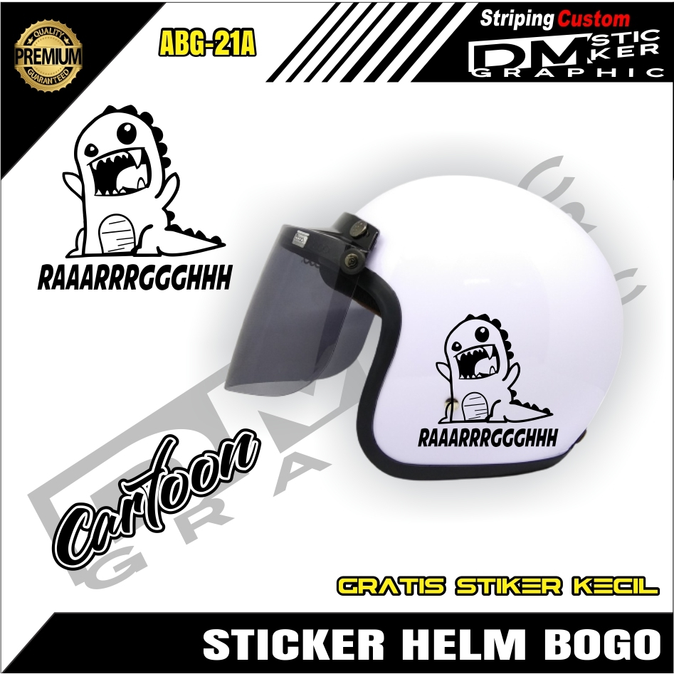 Jual CUTTING STICKER HELM LUCU KODE ABG-021 | Shopee Indonesia