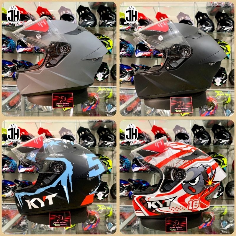 Jual Helm Full Face KYT TT Course Solid Polos All Varian Original | KYT TTC Fullface Original ...