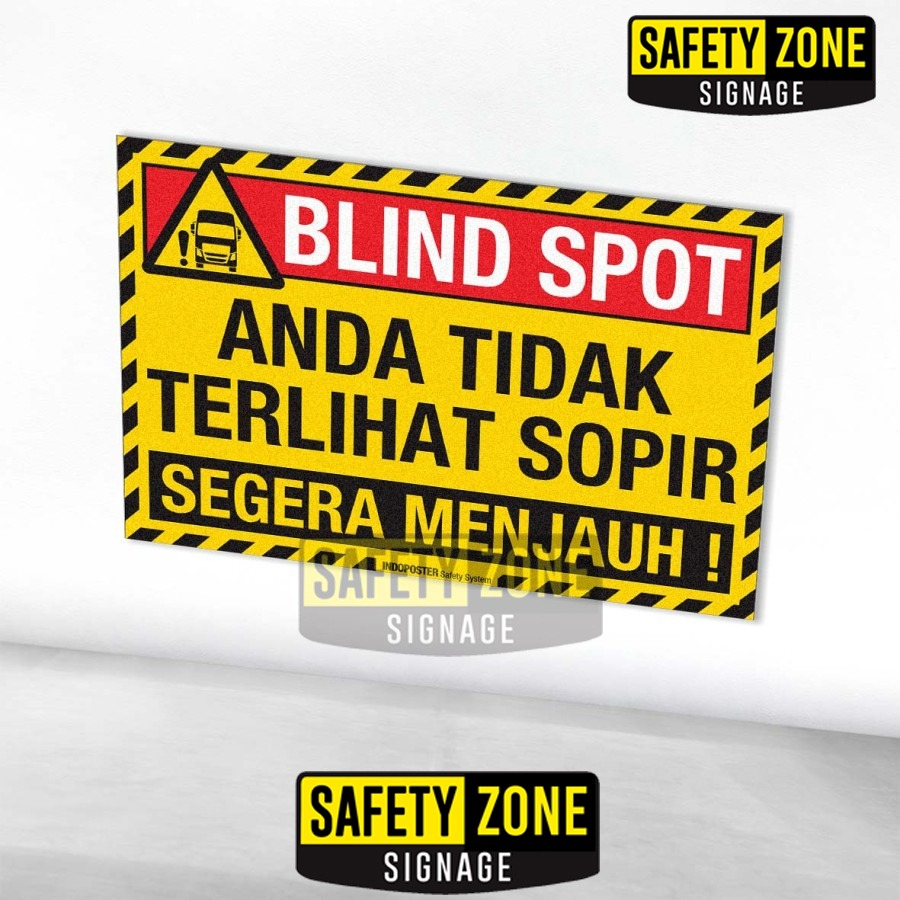 Jual Sign Sticker Blind spot (Anda tidak terlihat sopir) | Shopee Indonesia