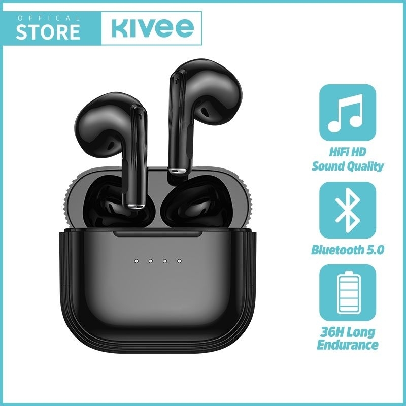 Jual KIVEE Headset bluetooth kelas profesional TWS mini wireless ...