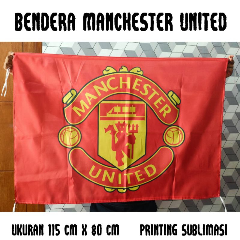 Jual BENDERA MAN UNITED MANCHESTER POLOS MERAH | Shopee Indonesia